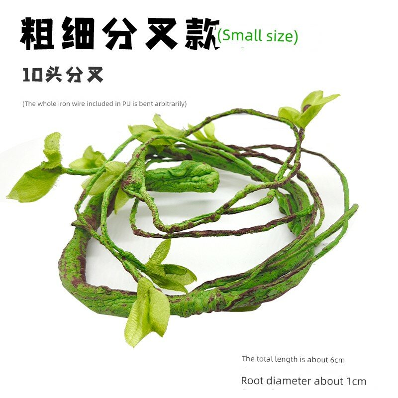 Декоративные ветви для террариума, искусственные лианы, акриловая сетка, декор для террариума хамелеона, имитация