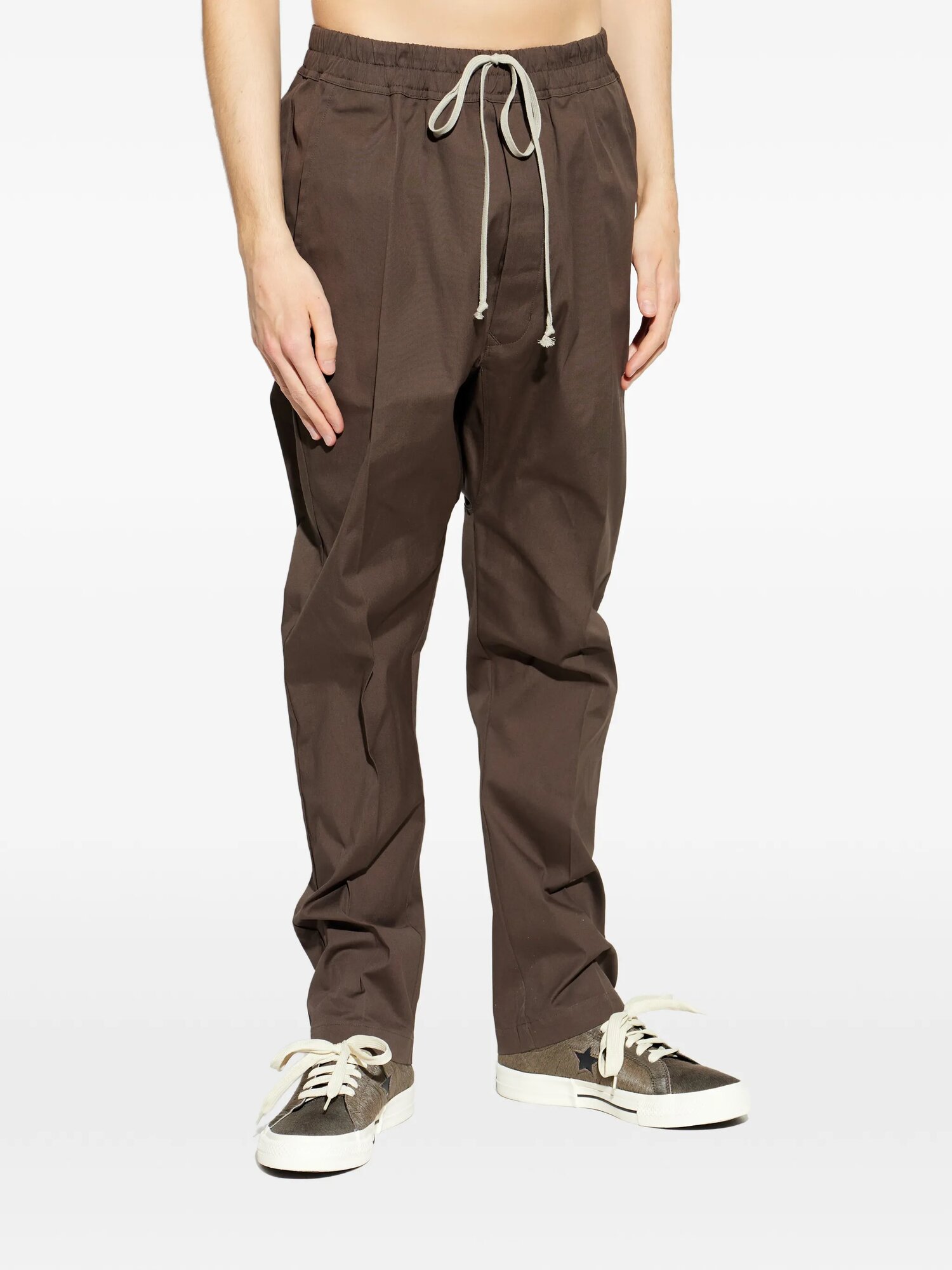 Брюки Rick Owens Drawstring trousers, размер 50, brown — фото 1