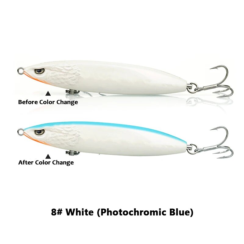 Fishant Dragon Hawk Sinking Pencil, 8# White (Photochromic Blue)
