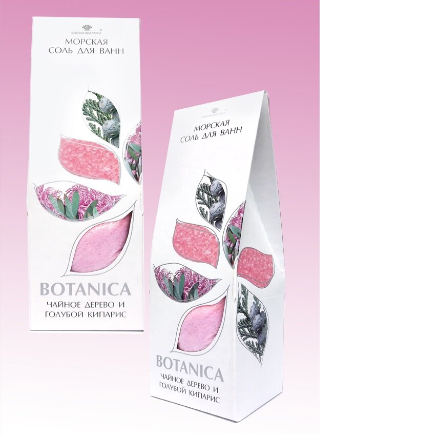 Соль для ванн Botanika Чайное дерево и голубой кипарис 700г