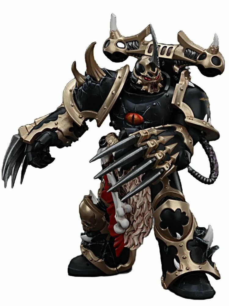 Фигурка подвижная Chaos Space Marines Black Legion Chosen with Lightning Claws JOYTOY Warhammer 40000 1/18 Подарочная модель