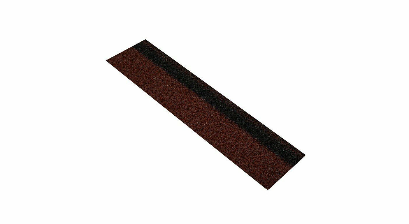 Черепица гибкая коньково-карнизная Шинглас Финская микс красная 12/20 пог. м