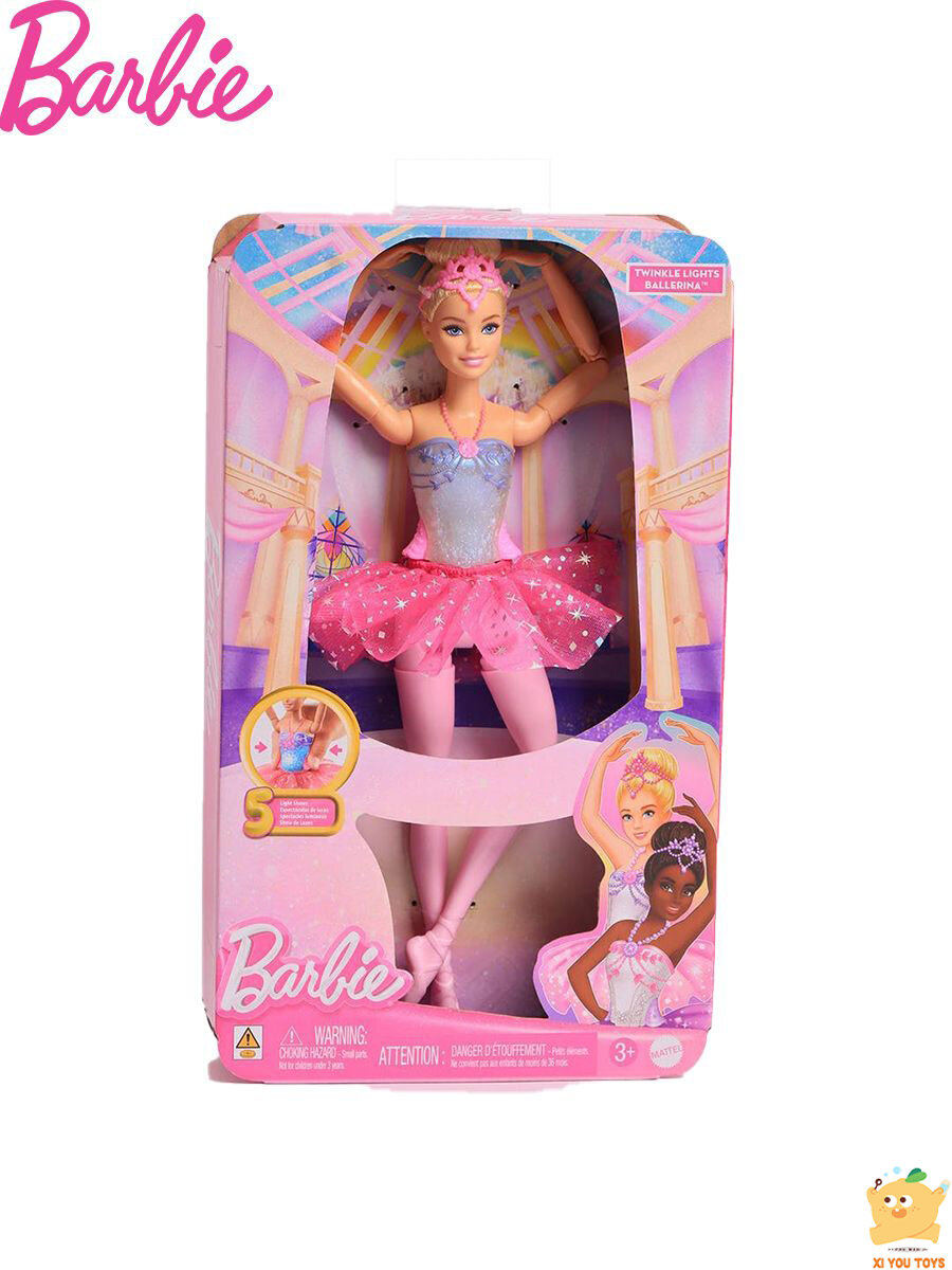 Barbie Dreamtopia Twinkle Lights Ballerina / Девочка барби балетная игрушка, совместная кукла, будет светиться, подойдет в качестве подарка на день рождения