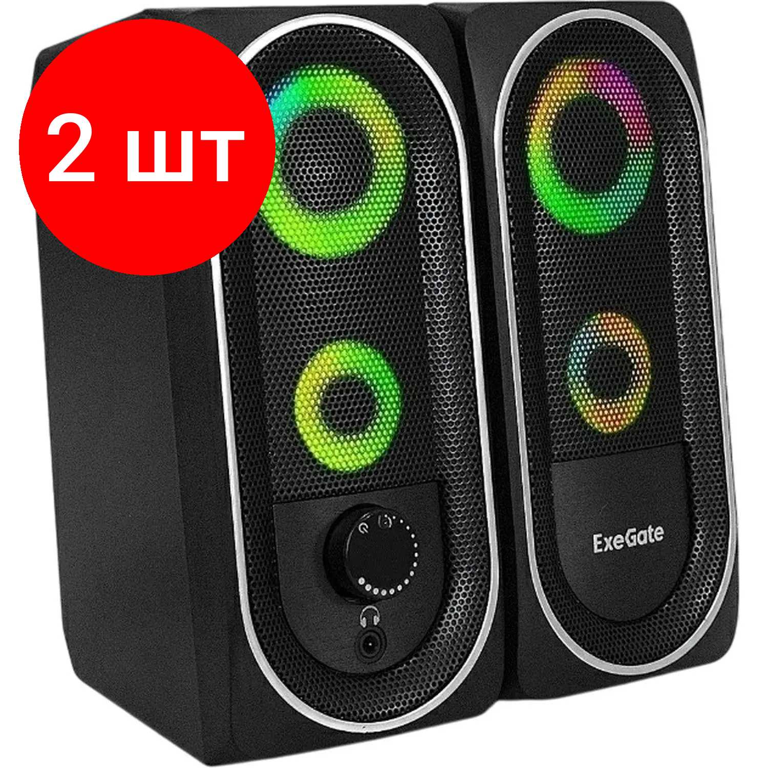 Комплект 2 штук, Акустическая система 2.0 ExeGate Accord 220 EX289686RUS