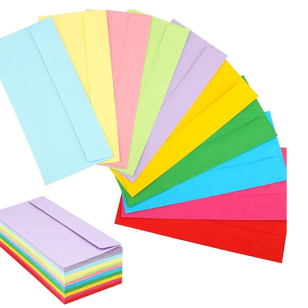 50 штук деловых почтовых конвертов Стандартные конверты с самозаклеивающейся печатью Деловой конверт