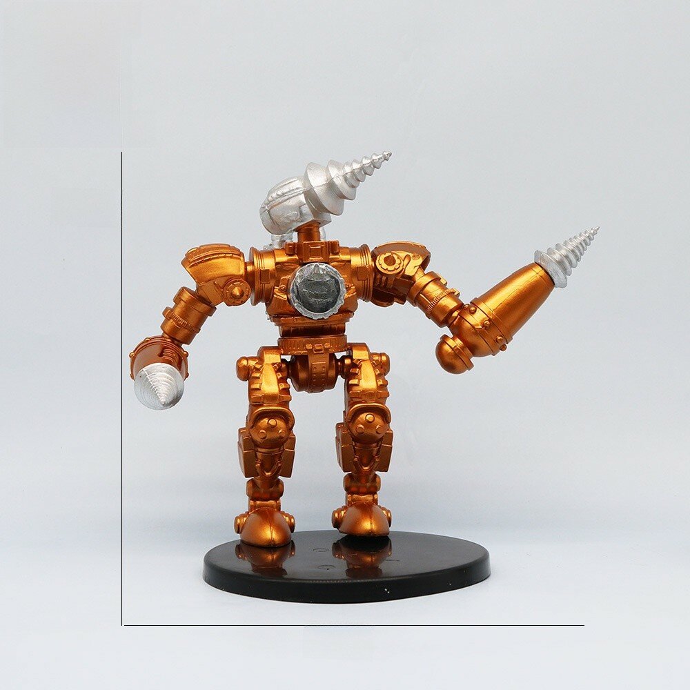 Дрель man pvc фигурка с подвижными суставами и трансформирующимися возможностями для гейминга и аниме декора крупная 17см золотая