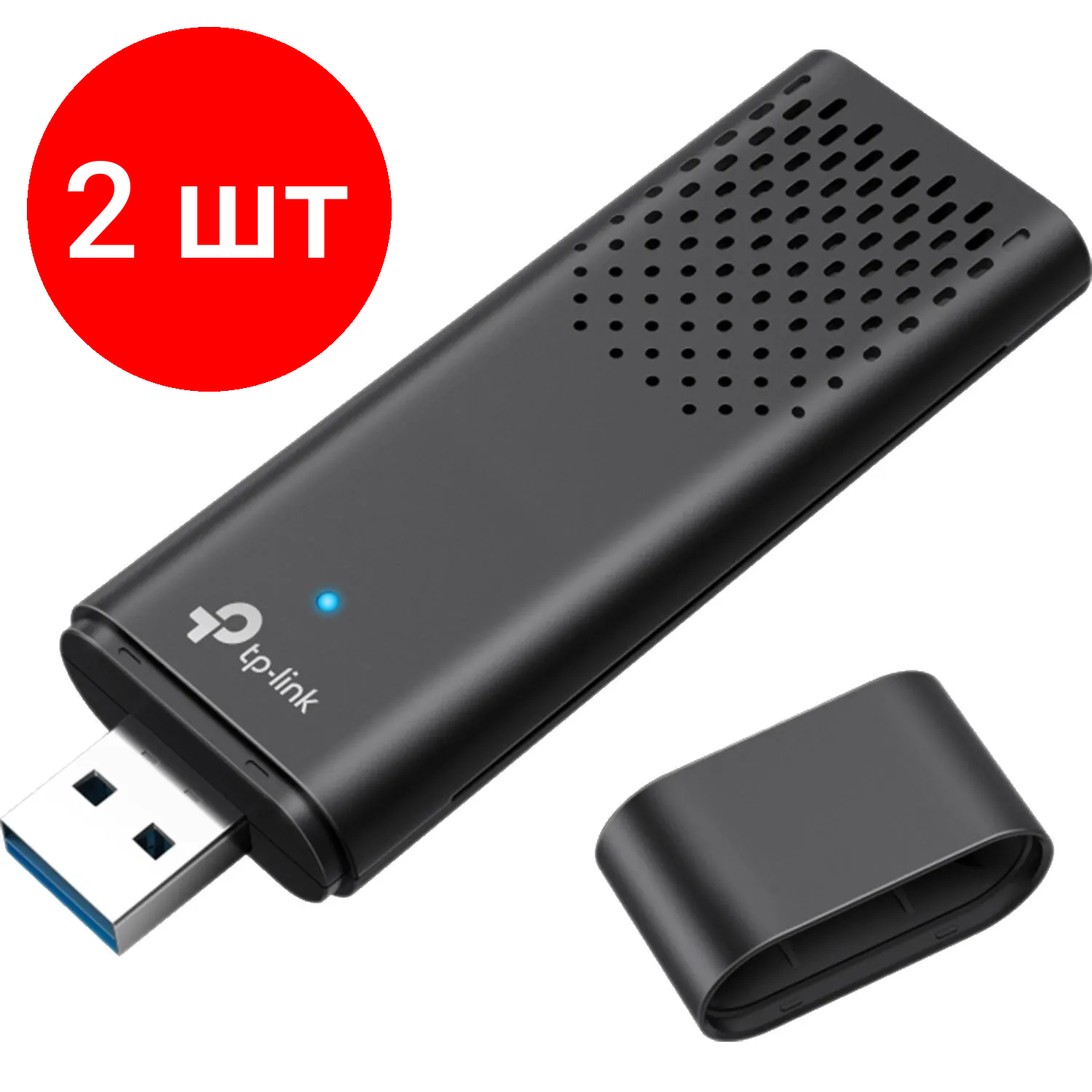 Комплект 2 штук, Сетевой адаптер Wi-Fi TP-Link ARCHER TX20U AX1800 USB 3.0 (ант. внутр) 2ант