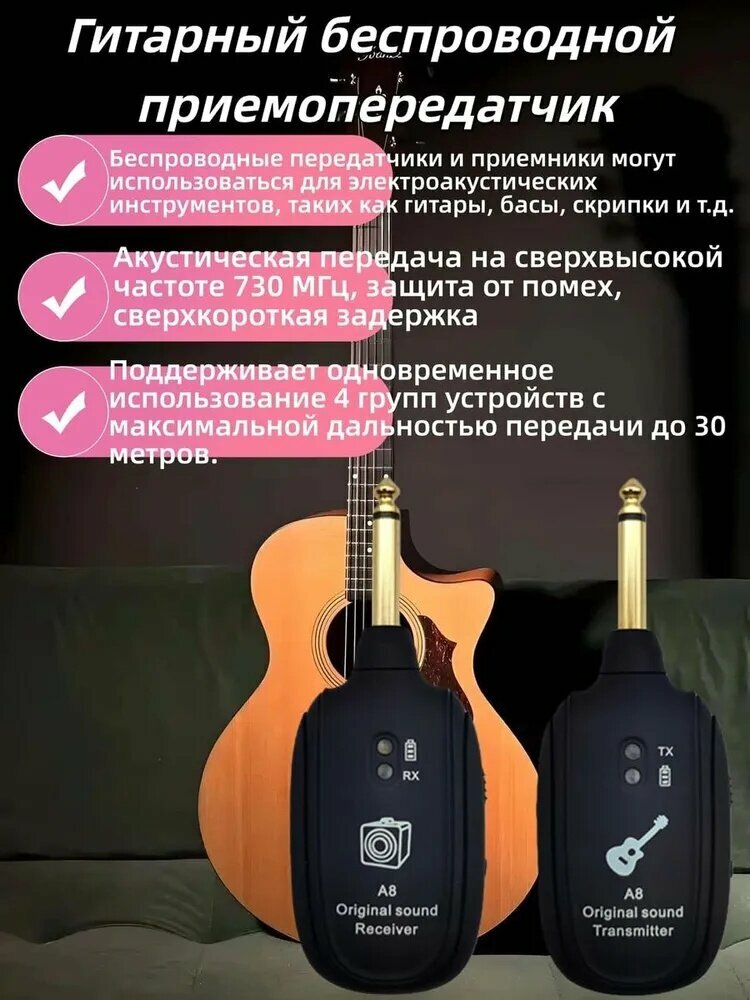 Гитарная беспроводная система передачи данных, беспроводной приемопередатчик