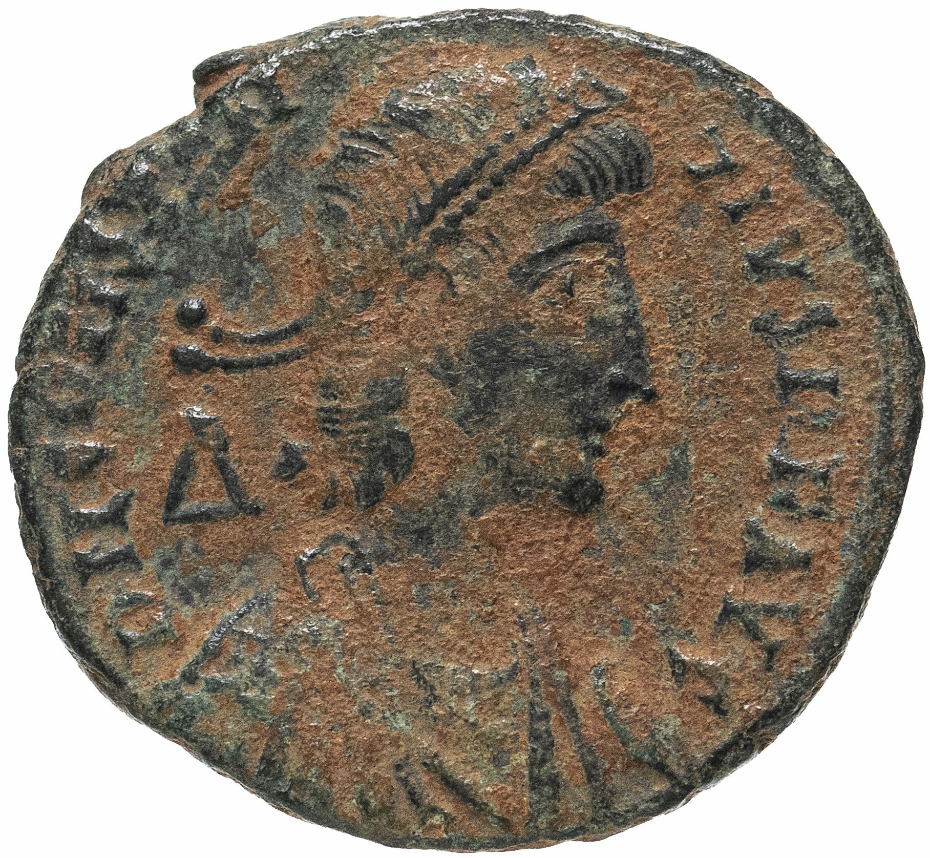 Римская империя, Констанций Галл, 351-354 годы, Майорина Александрия, Медь, в сохранности VF