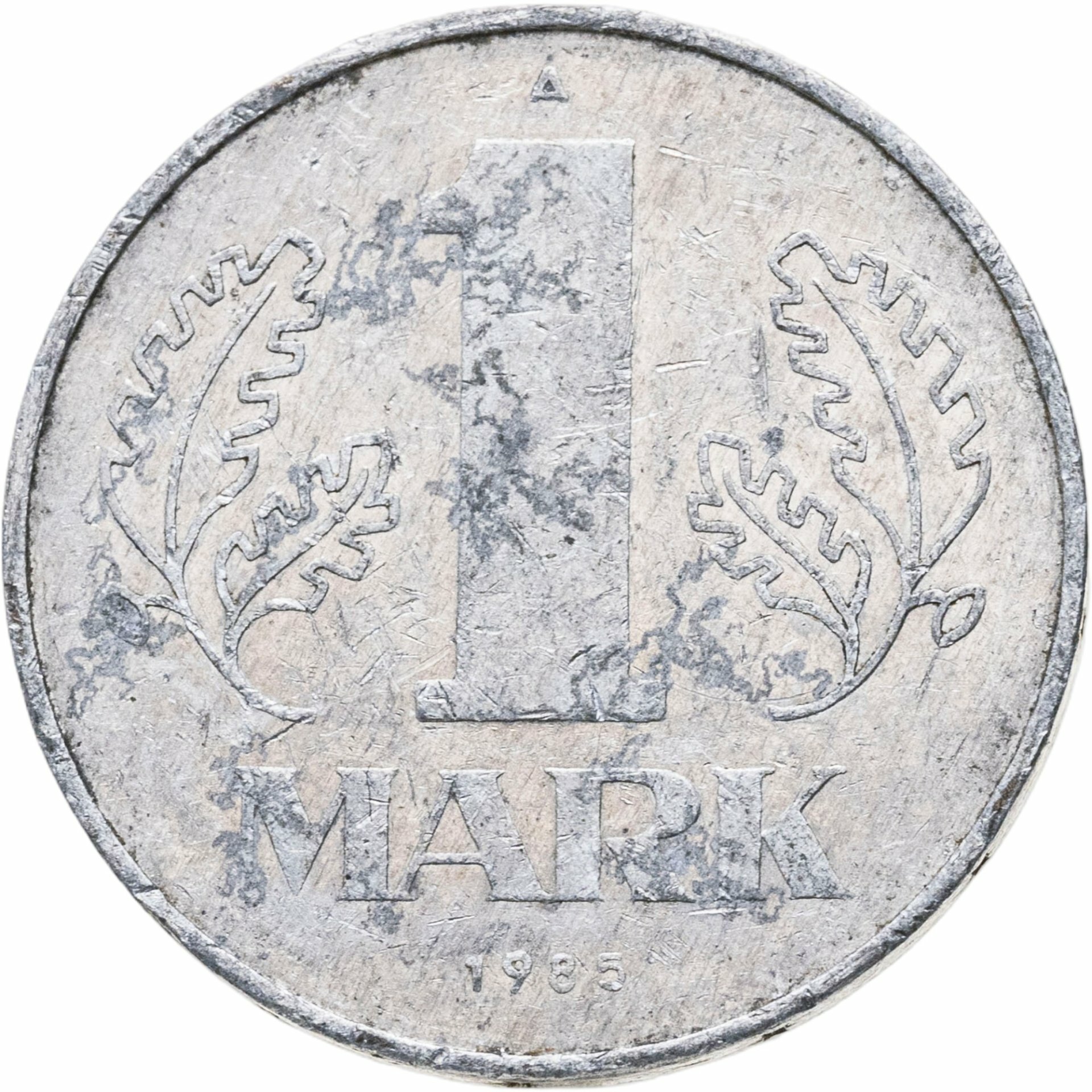 Германия ГДР 1 марка 1985, Алюминий, в сохранности VF