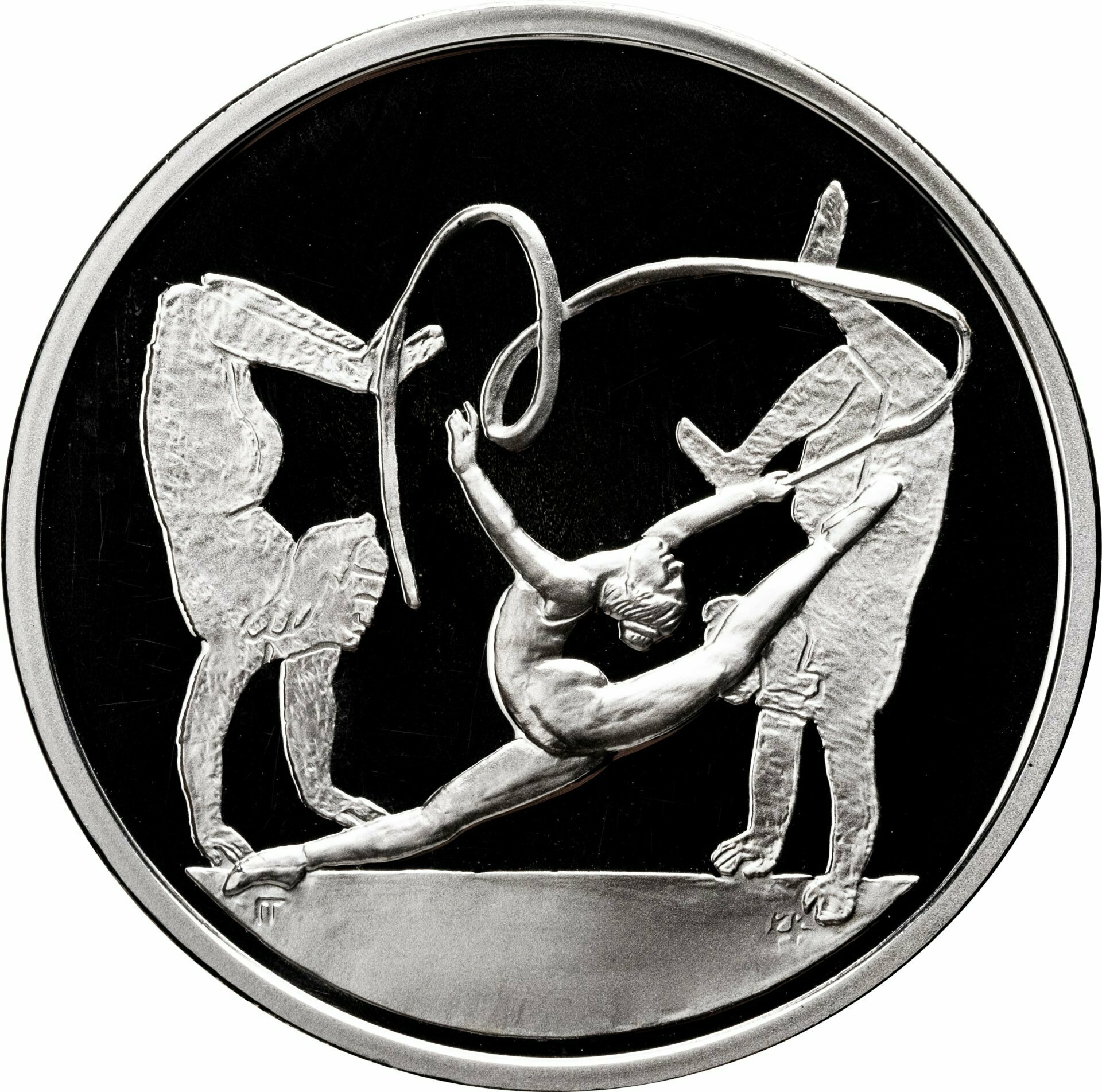 Греция 10 евро 2004 Proof "XXVIII летние Олимпийские Игры, Афины 2004 - Художественная гимнастика", Серебро 925