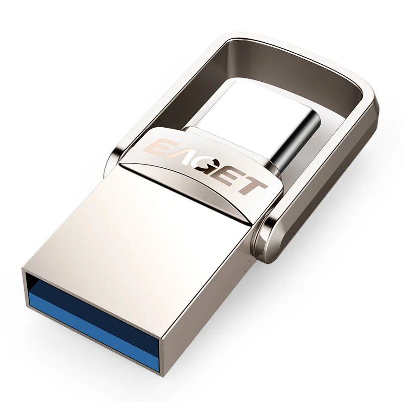 USB-флеш-накопитель EAGET CU20 32 ГБ OTG, металлический USB 3.0, флешка 64 ГБ Type-C, высокоскоростной мини-накопитель, USB-флешка, карта памяти