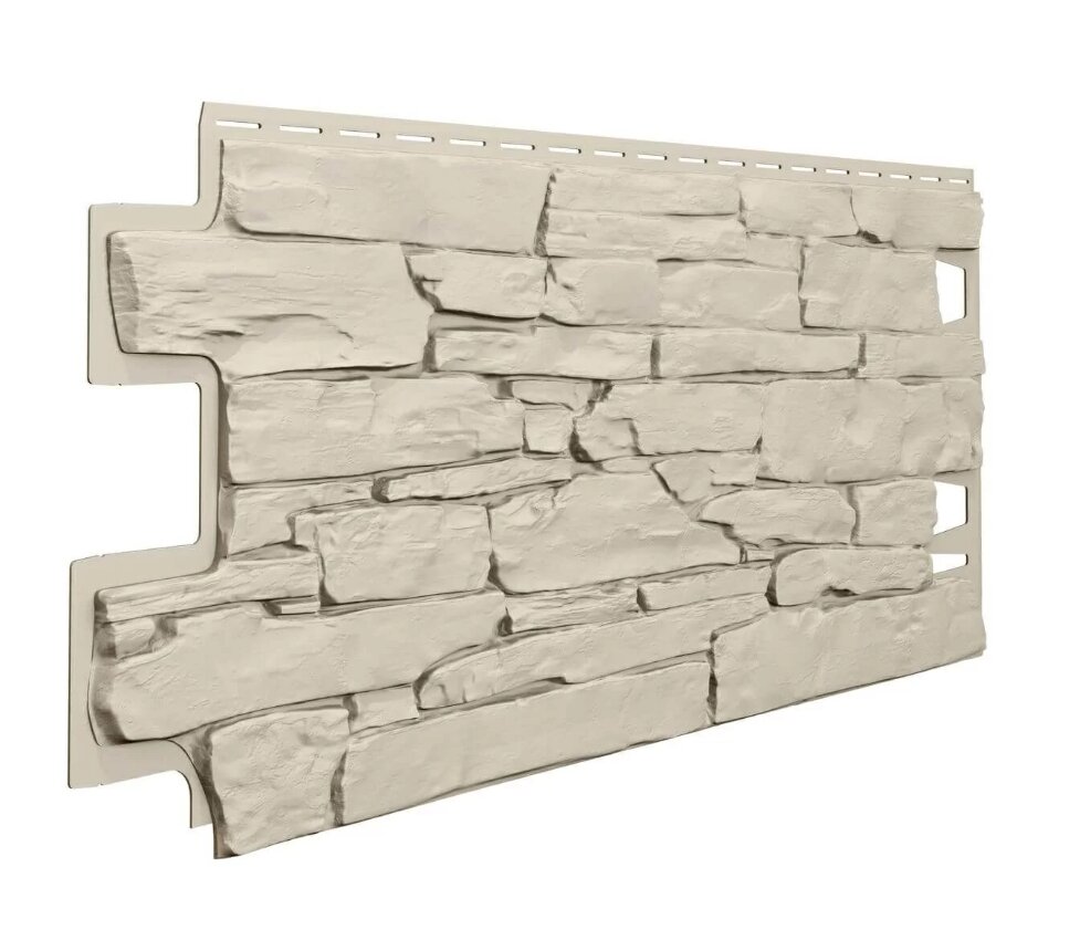 Панель фасадная технониколь оптима Камень Слоновая кость 1000х420мм/0,42м2 - 10 шт/упак