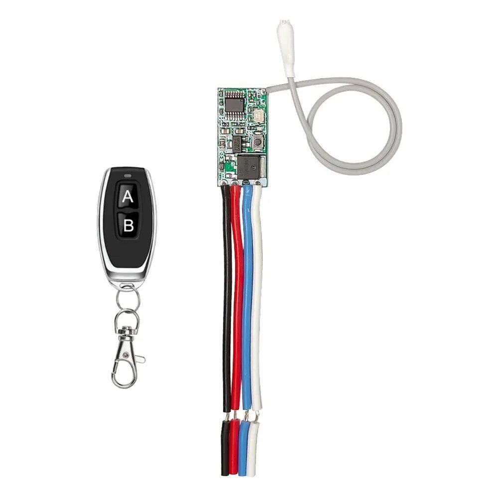 433 МГц DC 3,6-24 В 1 канал реле беспроводной радиочастотный пульт дистанционного управления мини-модуль с передатчиком для светодиодной лампы DIY, тип B