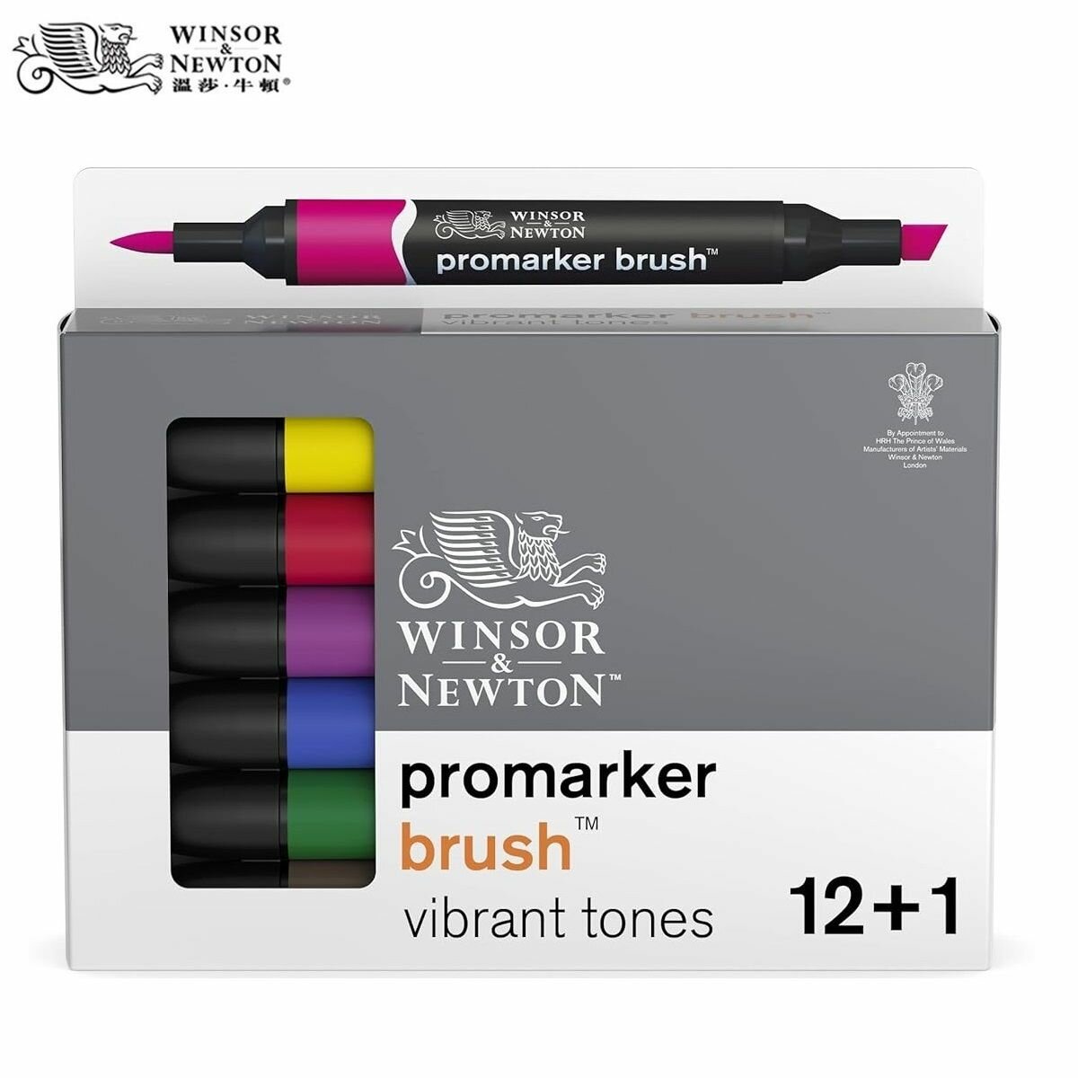 Winsor&Newton Набор маркеров Спиртовой, толщина: 6 мм, 12 шт. для скетчинга