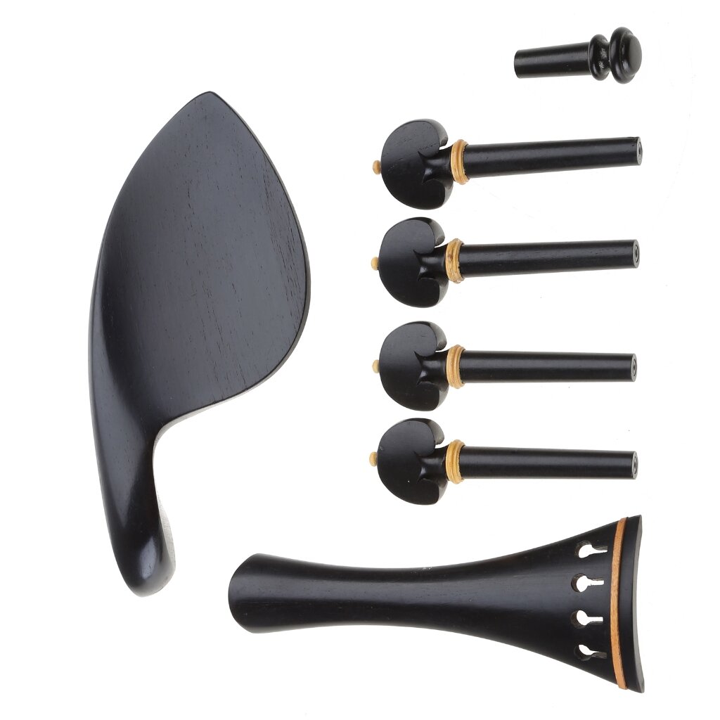 Детали для скрипки из эбенового дерева, аксессуары, колышки с шариковым наконечником для подбородка, набор из 4 шт.