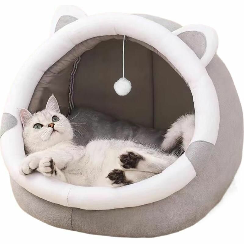 Домик для собаки и кошки, будка для животных мелких пород, дом лежанка для собак и кошек