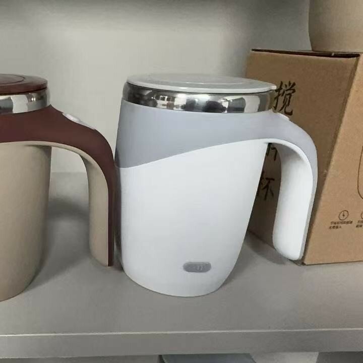 Кружка для ленивого кофе с автоматическим перемешиванием, магнитная вращающаяся электрическая кружка для молока, кружка из нержавеющей стали 304