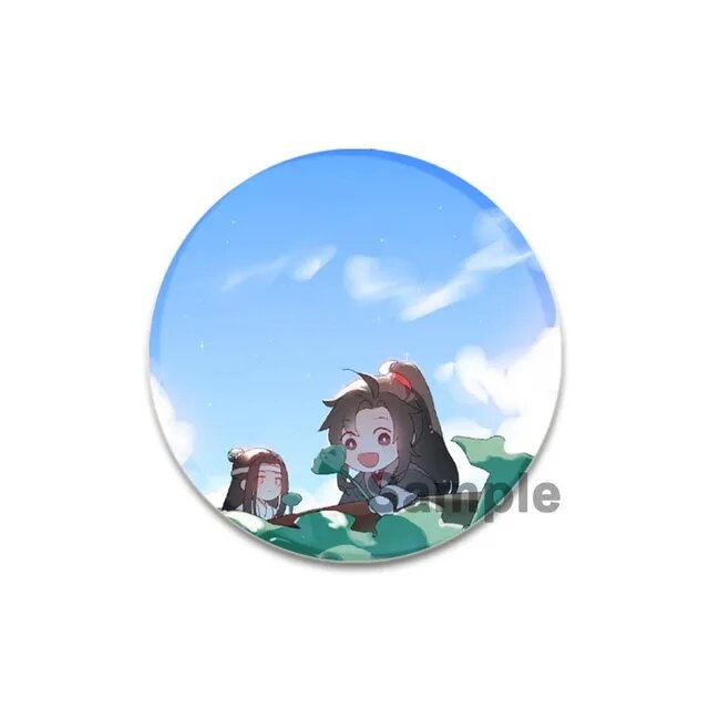 32/44/58 мм китайская мультяшная брошь Mo Dao Zu Shi значок косплея Chen Qing Ling булавка аниме аксессуары для одежды декоративный подарок