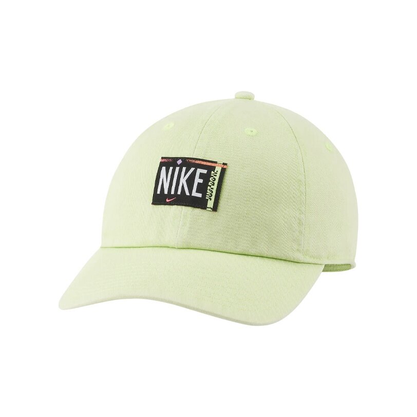 Бейсболка NIKE для женщин, размер OneSize, зеленый, — фото 1