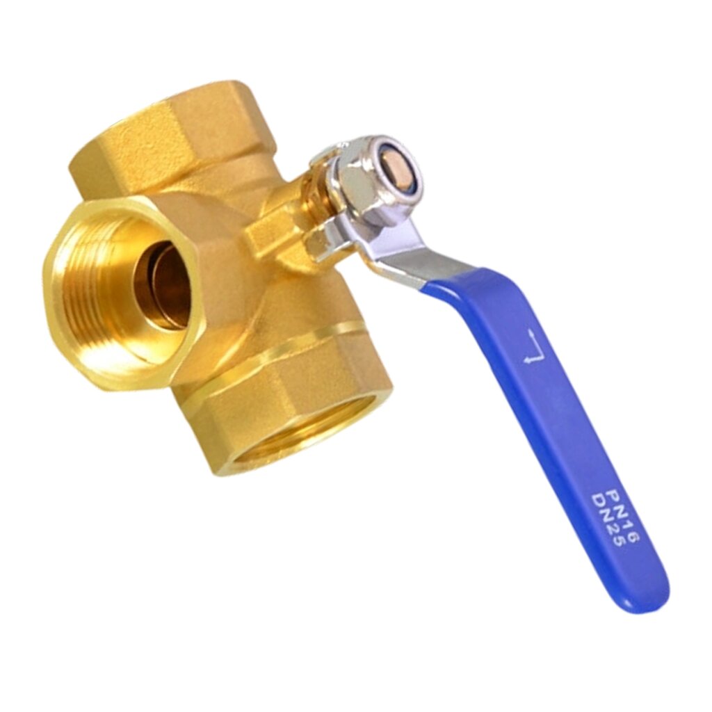 Трехходовой шаровой кран L-образного типа для двухходового водопровода, переключатель клапана подачи природного газа-2 точки DN8