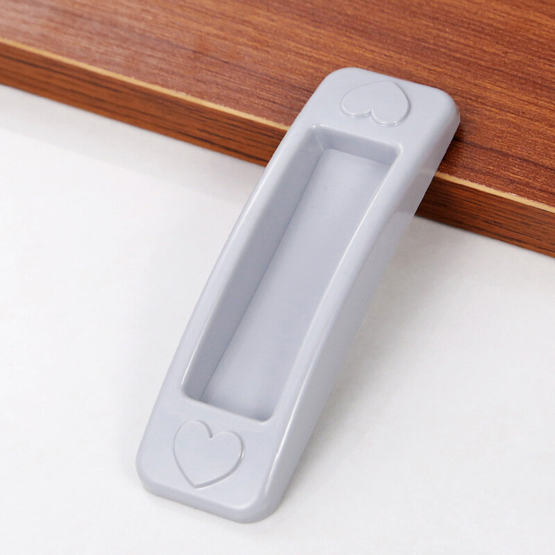 Раздвижная дверь, пластиковая ручка без сверления, простая ручка для двери, ручка для шкафа, ящика, окна, маленькая ручка