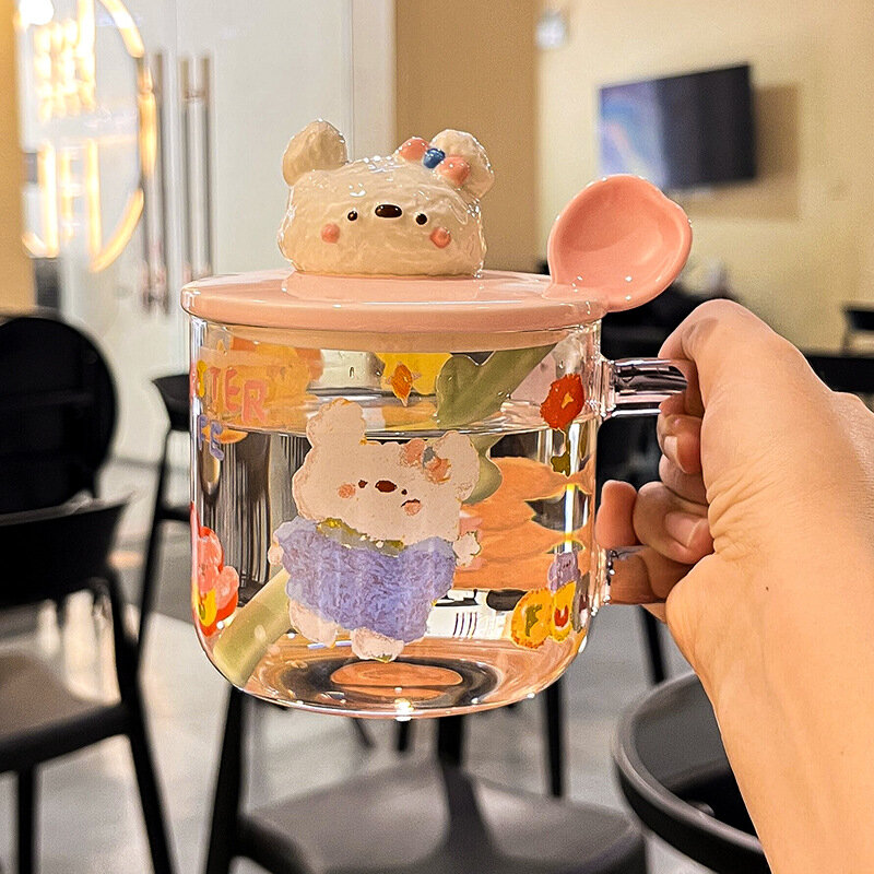 Изолированный кипятильник для воды, подарок на день рождения для девушки, высококачественная стеклянная кружка, офисная кружка с плоским дном и подогревом