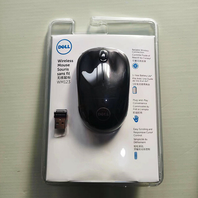 Мышь M215, аналог беспроводной оптической мыши Dell WM123, WM126, оригинальная китайская версия, подлинный продукт, с