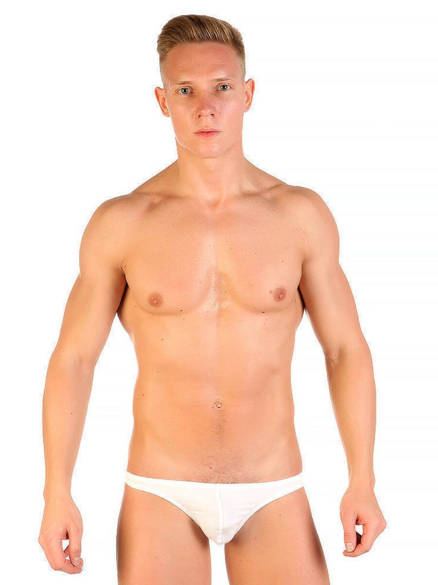 Мужские трусы слипы белые Romeo Rossi RR2001-1 хлопок L (46)