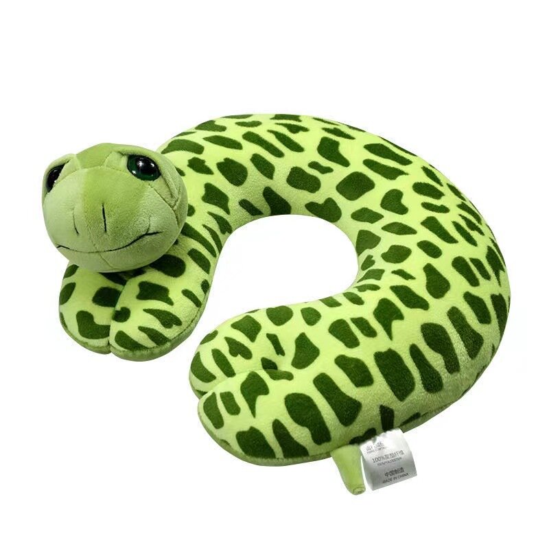 Милая подушка с животными для детей и взрослых, U-образная подушка для путешествий на самолете, подушка для поддержки шеи в машине, подушка для сна, портативная подушка