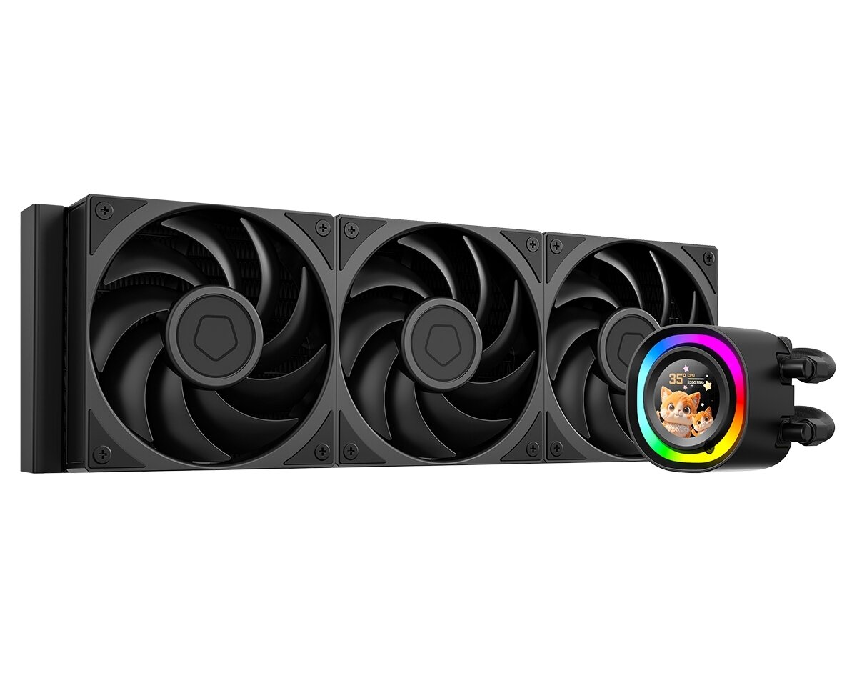 Водяное охлаждение для процессора ID-COOLING FX360LCD Black с дисплеем