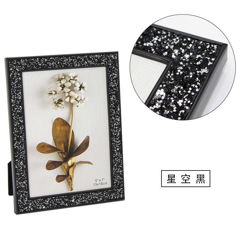 Детская художественная металлическая фоторамка, подставка для демонстрации, легкая роскошь, прямоугольная, современная, простая рамка для картин, настенное крепление, бесплатная доставка, зеркальная рамка