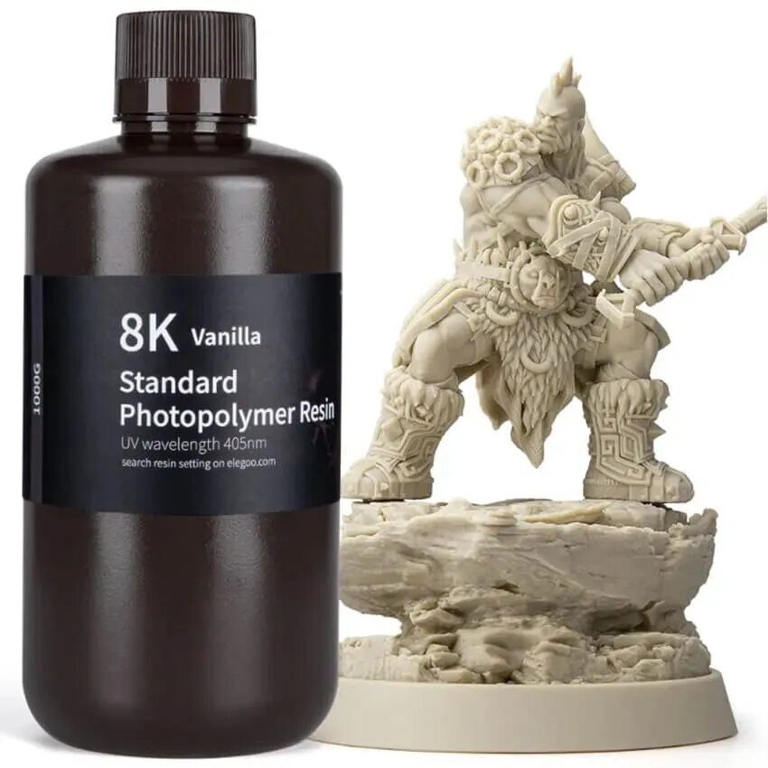 Фотополимерная смола Elegoo Standard Resin 8K, ваниль, vanilla, 1 л