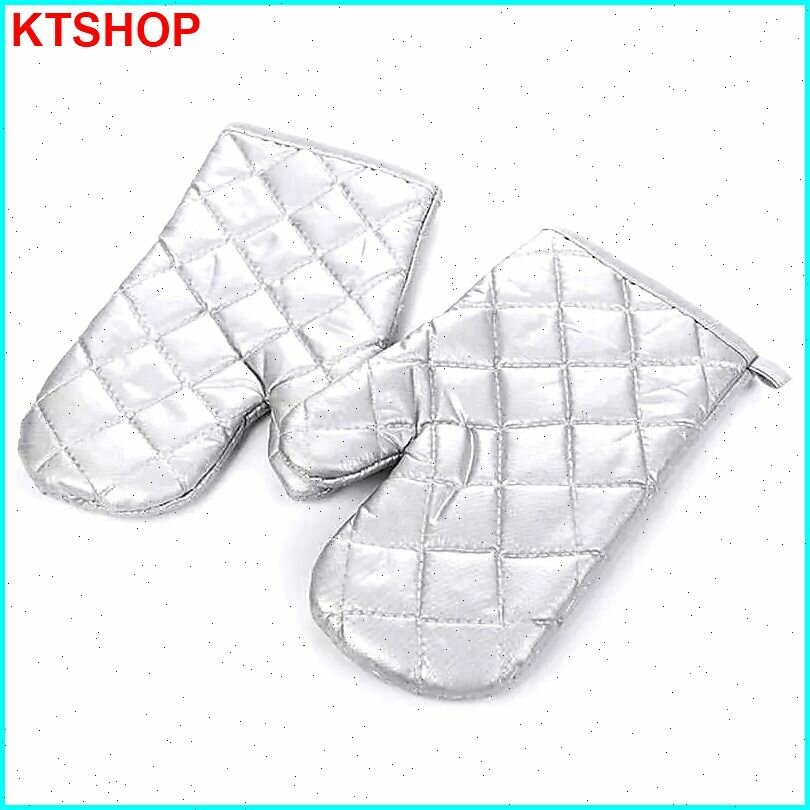 2 термо варежки (термо рукавицы) для защиты рук от ожогов при отпаривания, глажки одежды и штор