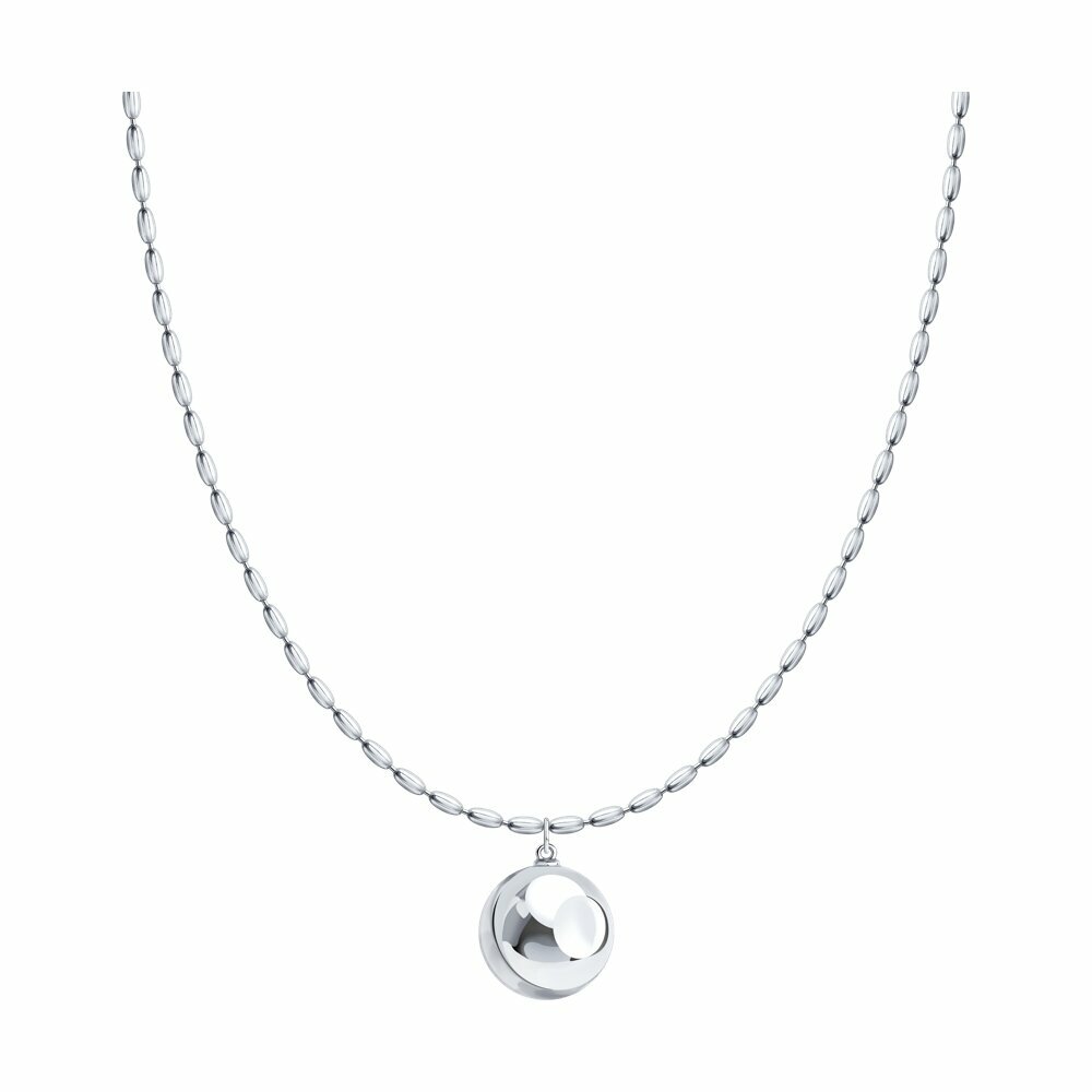 Колье, серебро, 925 проба, родирование