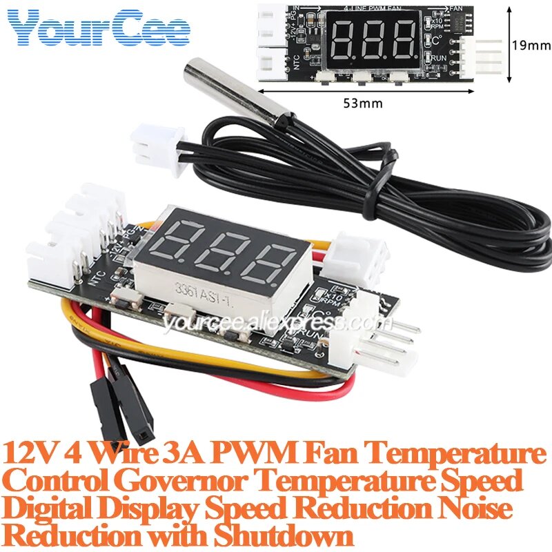 ШИМ-регулятор скорости вентилятора 12В Your Cee 4 Wire Module