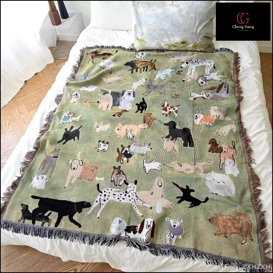 Эксклюзивное одеяло 160x220 см в мультяшном стиле произведено из хлопка с полиэстером