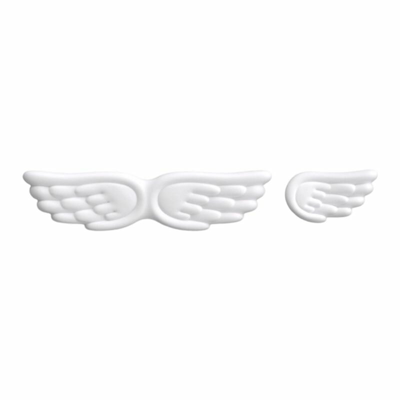 (1 комплект) Настольный коврик для клавиатуры Angel Wings с подставкой для рук-Белый