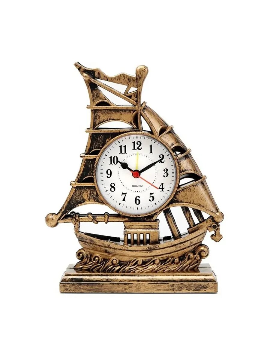 Настольные часы-корабль с будильником