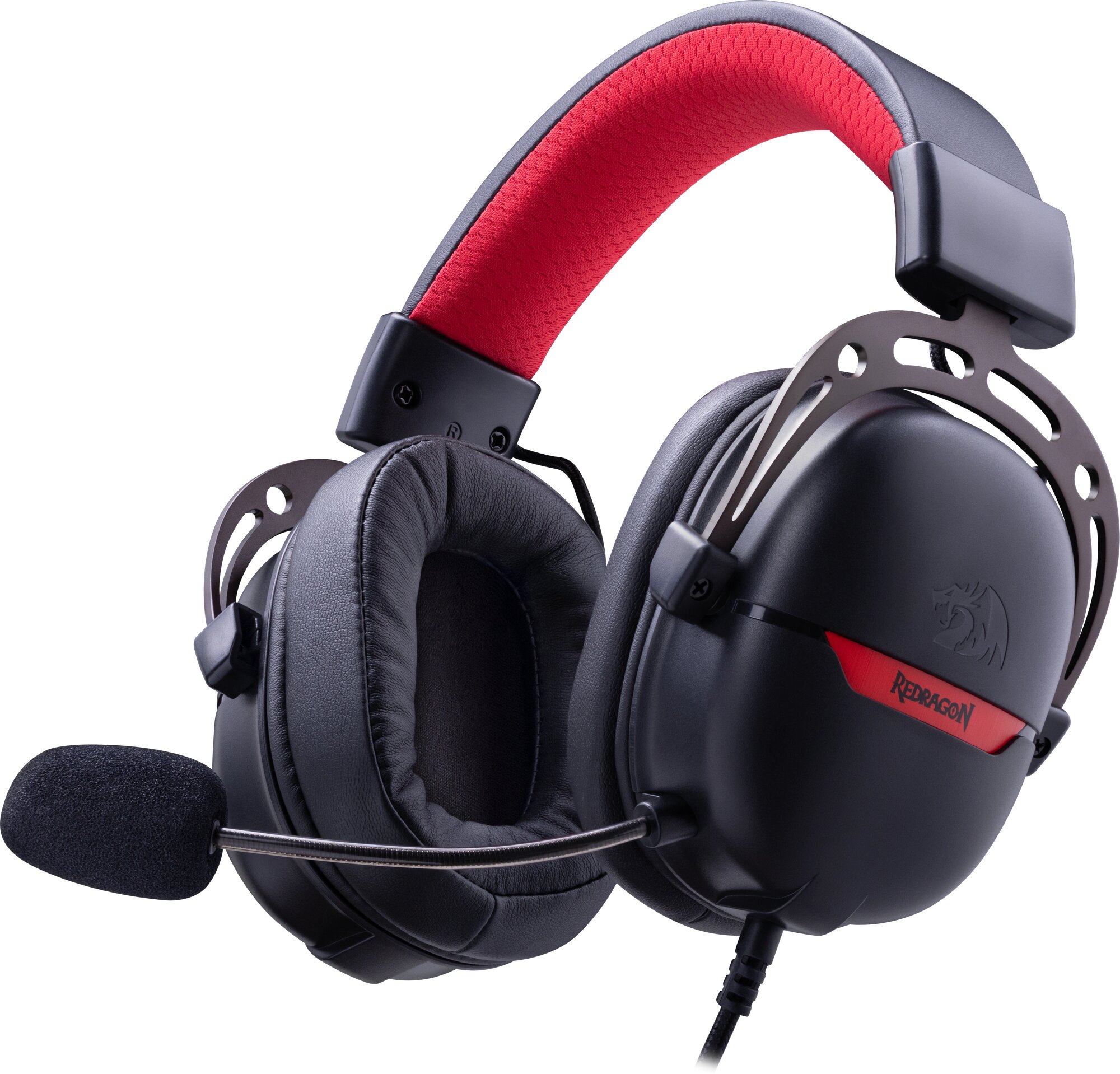 Наушники Redragon Aurora, проводные, USB, игровые, с микрофоном, черный