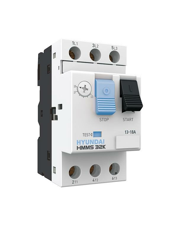 Автомат защиты двигателя HYUNDAI ELECTRIC MMS32K, 2.5-4А, 100кA, АС400, 415В, управление кнопочное