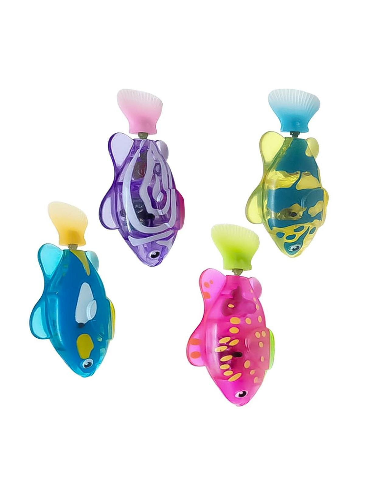 4ШТ Реалистичная электрическая плавающая игрушка для кошек-рыбок для охоты и преследования домашних кошек