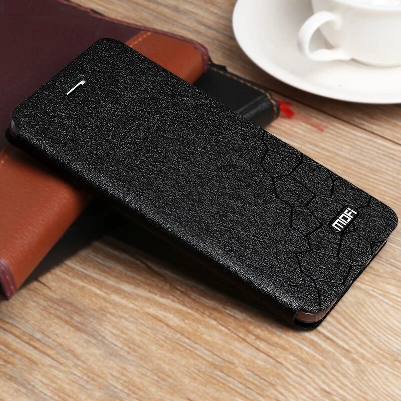 Флип-чехол для Huawei honor 8x, чехол Honor 8x, кожаный силиконовый чехол для задней книги, Mofi, Блестящий Роскошный чехол для huawei honor 8x, деловой чехол only case, black