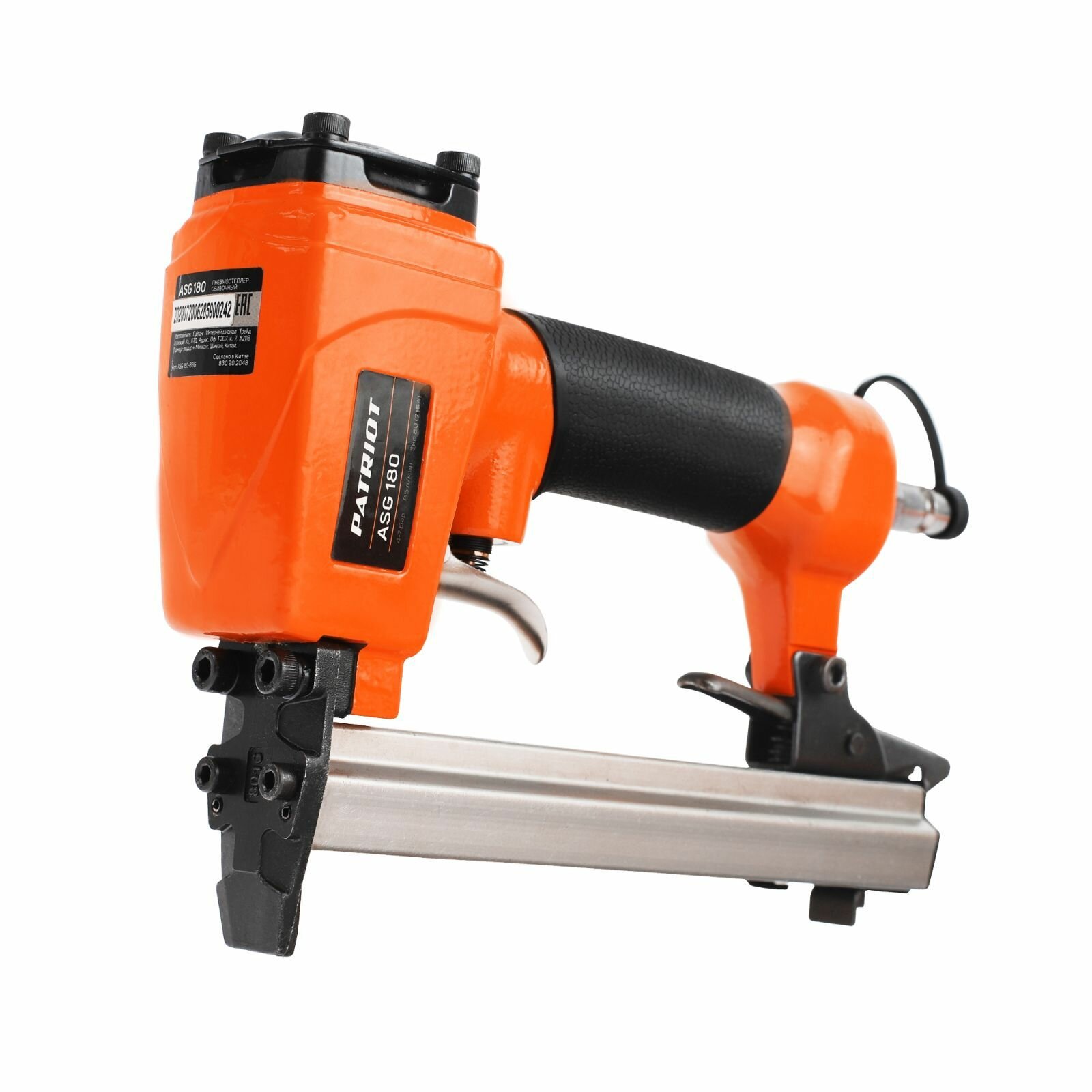 Пневмостеплер PATRIOT обивочный. калибр 180, подходит для скоб