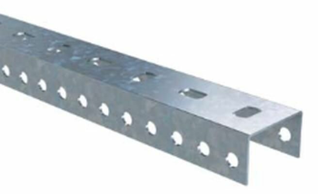 Профиль монтажный DKC П-образный, длина 200 мм, толщина 1,2 мм, для крепления