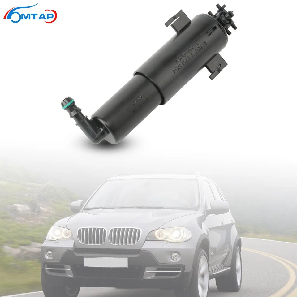 Распылительная форсунка для очистки фар для BMW 2006-2016 E70 X5 3.0D 3,5D 4,8I X5M, форсунка омывателя фар, приводная форсунка Right Side