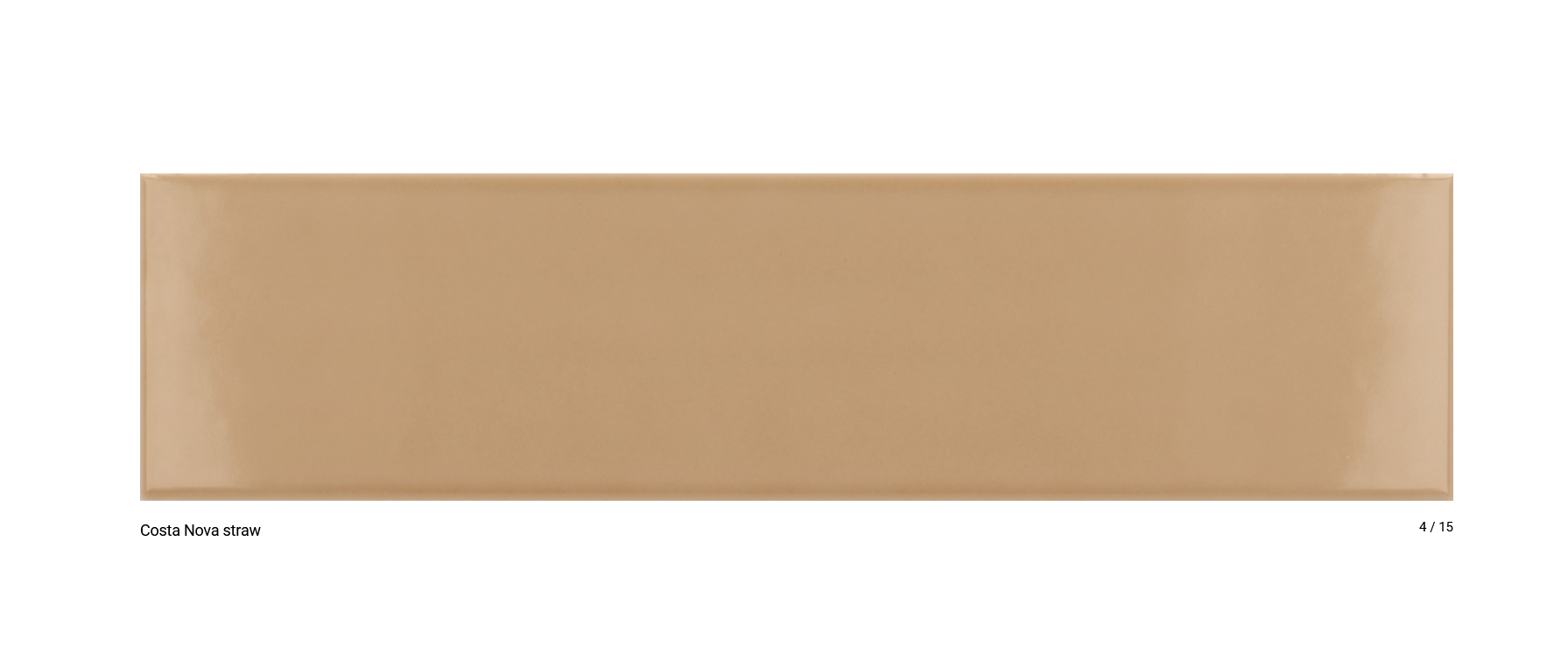 Плитка Equipe COSTA NOVA STRAW Glossy 5x20см, 60шт. (цена за 1 уп-0.6м2)