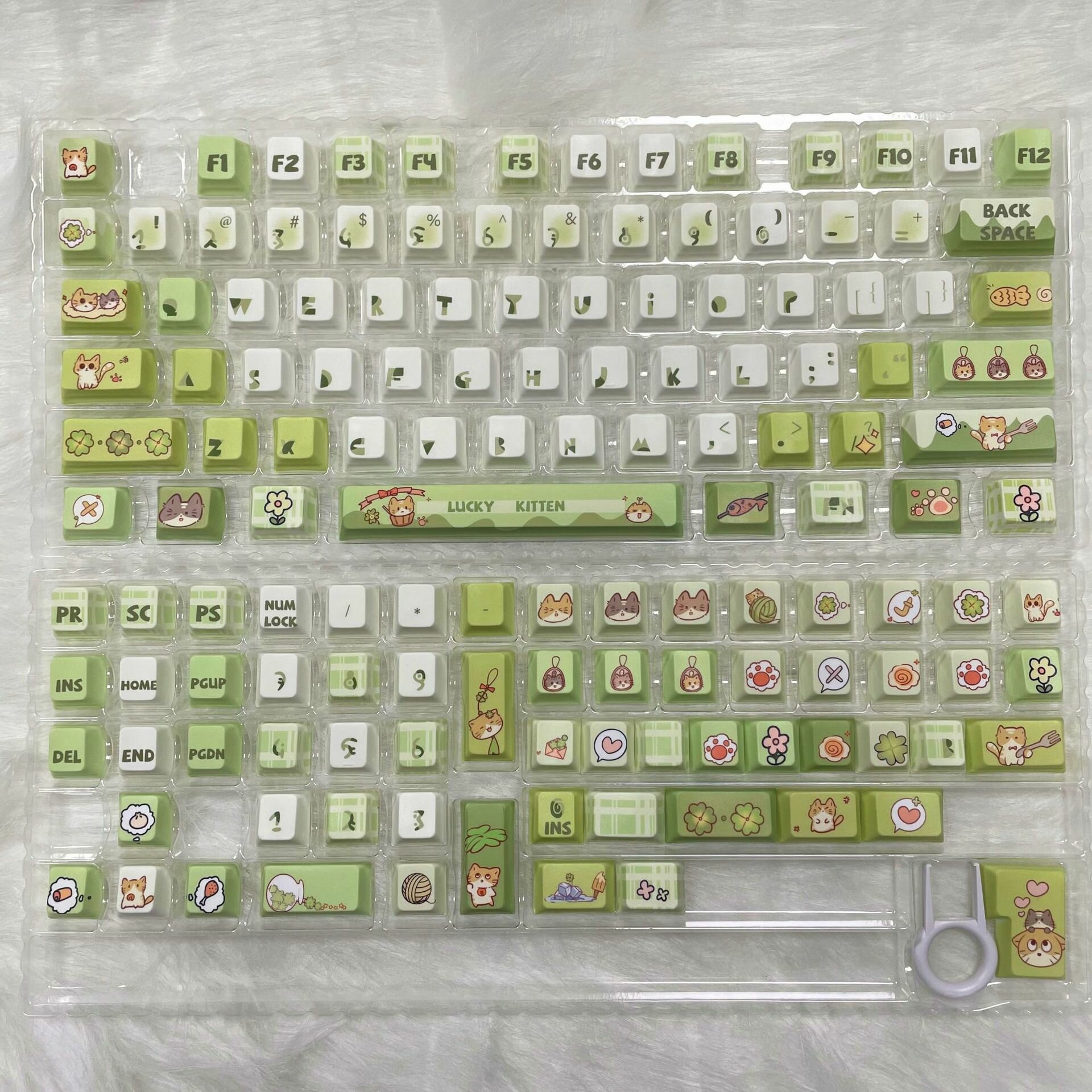 Новая клавиатура Hello Kitty с сублимацией, совместимая с MOA, проводная, с индивидуальными клавишами, высокая эстетика, милая для девочек