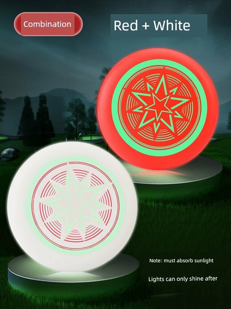 Детский светящийся безопасный мягкий диск-фрисби, светящийся летающий диск, который можно метать и бросать, игрушка для