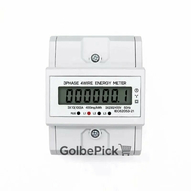 Эксклюзивный компактный трехфазный электросчетчик с дисплеем для рейки DIN